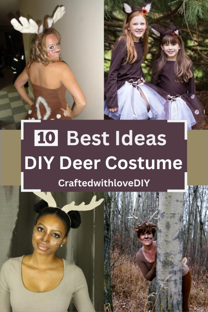 10 DIY Deer Costume Ideas For Kids And Adults - Crafted With Love DIY