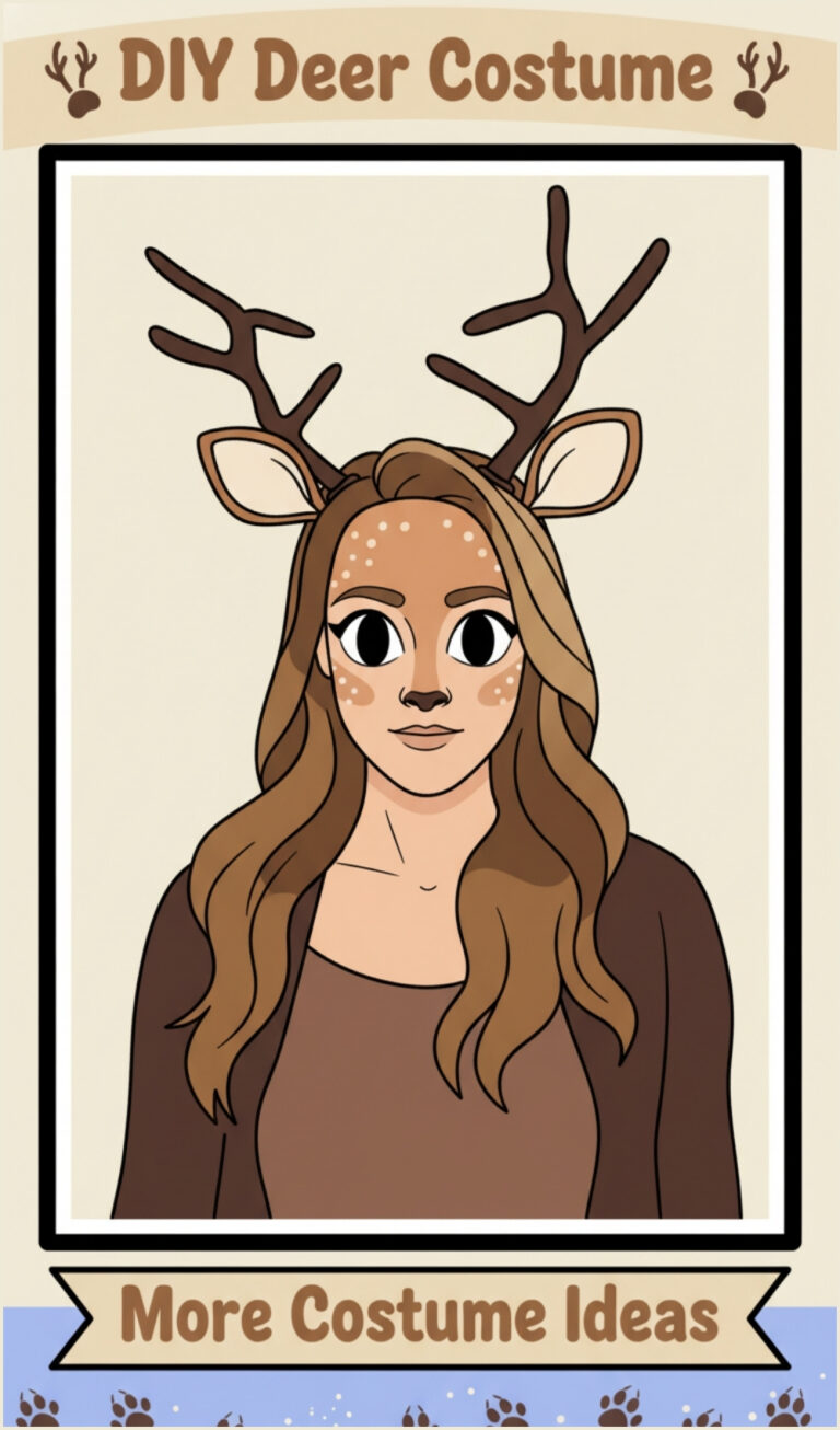 10 DIY Deer Costume Ideas For Kids And Adults - Crafted With Love DIY